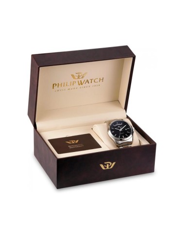 Orologio PHILIP WATCH uomo Amalfi automatico day-date acciaio / nero
